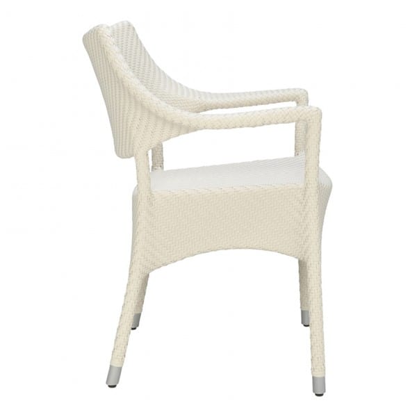 Janus et Cie Amari Dining Arm Chair-Limestone - Cabana Home