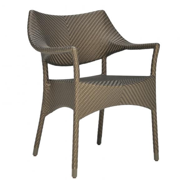 Janus et Cie Amari Dining Arm Chair-Bronze - Cabana Home