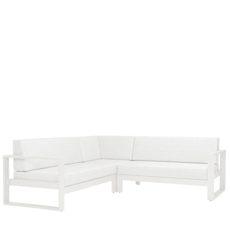 Janus et Cie Matisse Sectional 2 Seat Right Facing One Arm Sofa in Talc ...